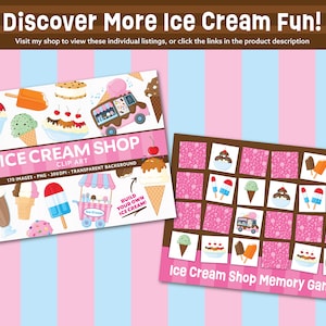 Ice Cream Shop Bingo Game Printable - Ice Cream Baby Shower Game - Ice ...