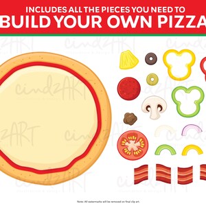 Pizza Party Commercial Use Clipart - Pizza Birthday & Baby Shower ...