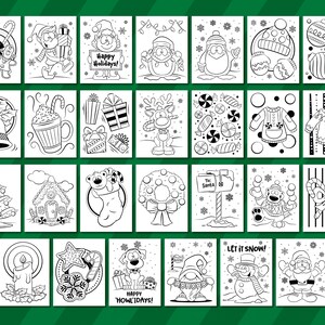 Christmas Coloring Pages - Kids Holiday Coloring - Toddler Coloring ...