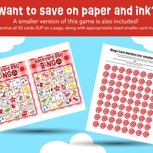 Summer Party Bingo Game Printable - Backyard BBQ Bingo - 4th of July ...