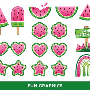 Watermelon Clipart Collection - Watermelon Alphabet Numbers Symbols ...