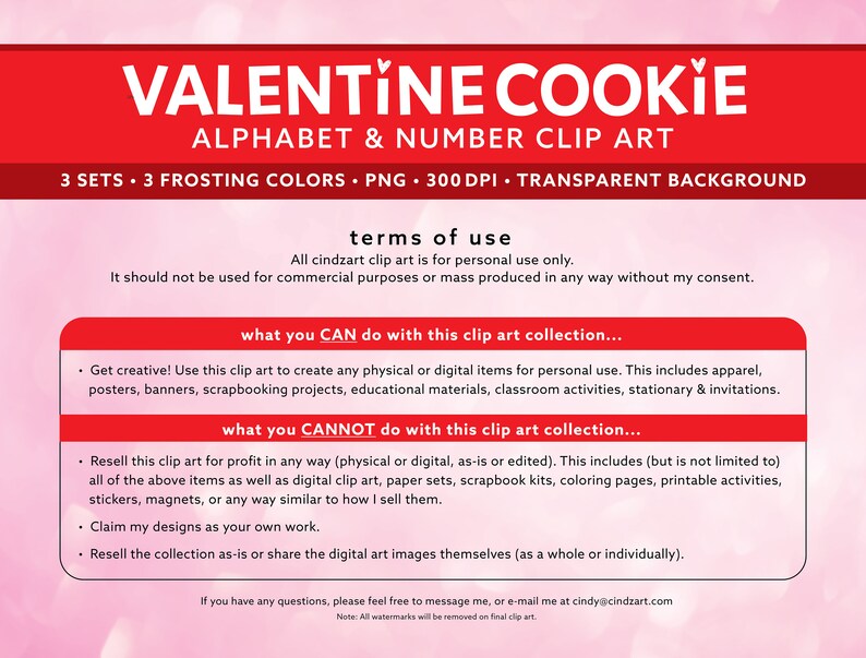 Valentine Cookie Clipart Instant Download Valentine's - Etsy