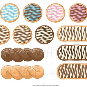 Donut Shop Commercial Use Clipart - Cute Donut Dessert Clip Art ...