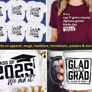 2025 Graduation SVG Bundle - Class of 2025 Design Bundle - Senior Class ...