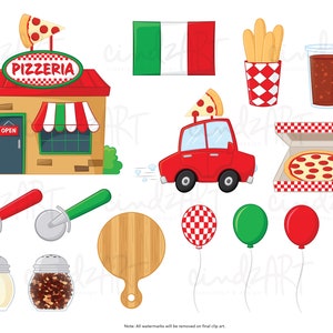 Pizza Party Commercial Use Clipart - Pizza Birthday & Baby Shower ...