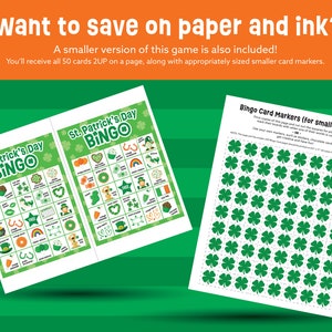 St. Patrick's Day Bingo Game Printable - Instant Download - 50 St ...