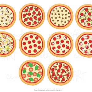 Pizza Party Commercial Use Clipart - Pizza Birthday & Baby Shower ...