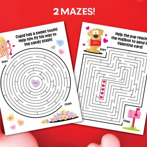 Printable Valentine's Day Activity Bundle - Valentine Party Kid Games ...