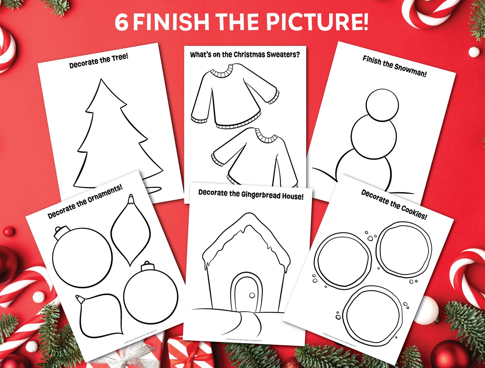 Printable Christmas Game Bundle Christmas Party Games for Kids Coloring ...