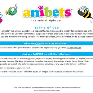 Animal Letter Printables - Animal Alphabet - Cute Animal Letters ...