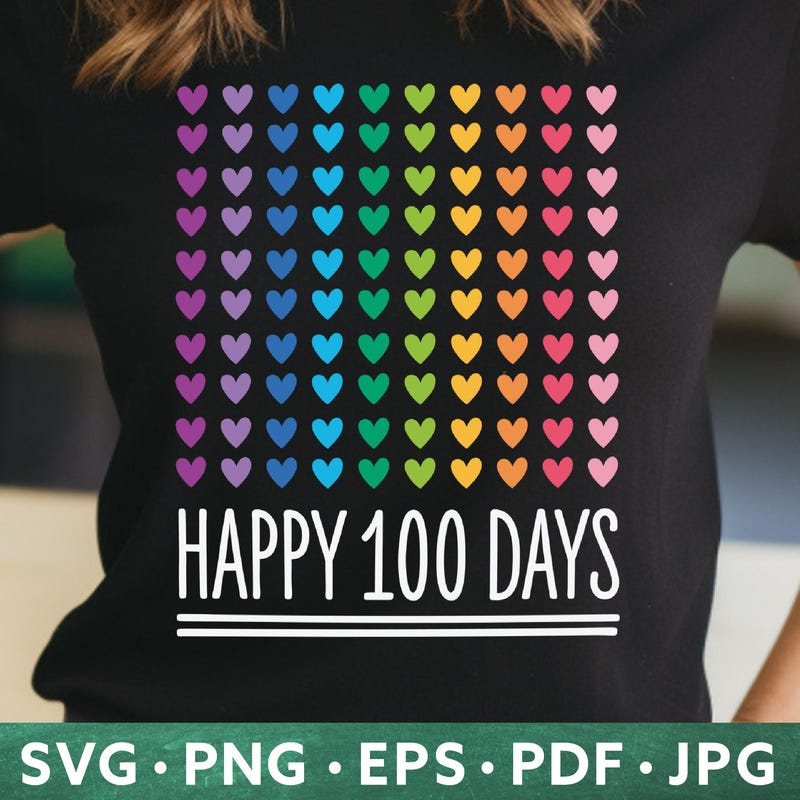100th Day Svg - Etsy