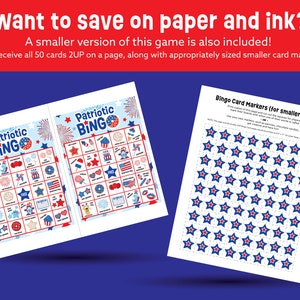 Patriotic Bingo Game Printable - 4th of July Bingo Activity - All ...