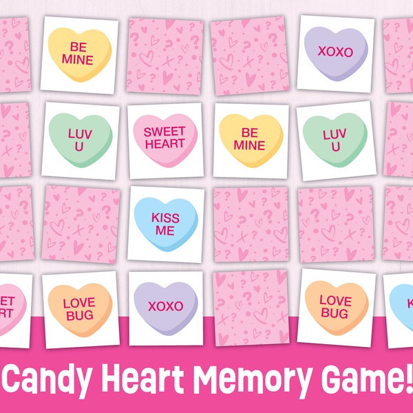 Candy Hearts Game - Etsy