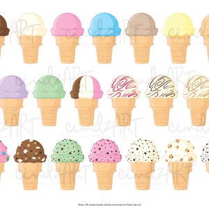 Ice Cream Shop Commercial Use Clipart - Cute Dessert Clip Art ...