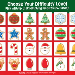 Christmas Memory Match Game - Instant Download - Fun Activity ...