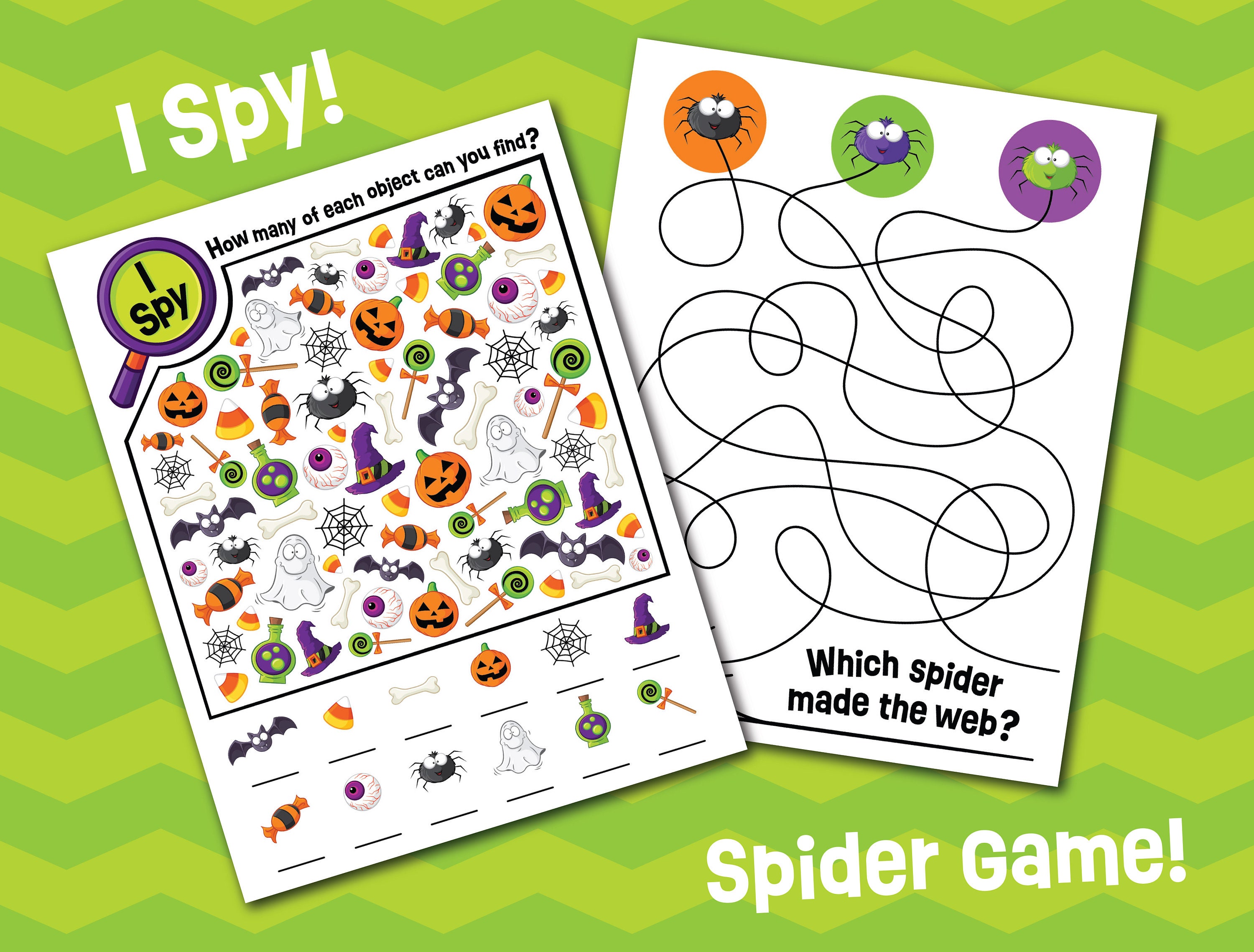Kids Halloween Activity Set Instant Download Kids Halloween Printables ...