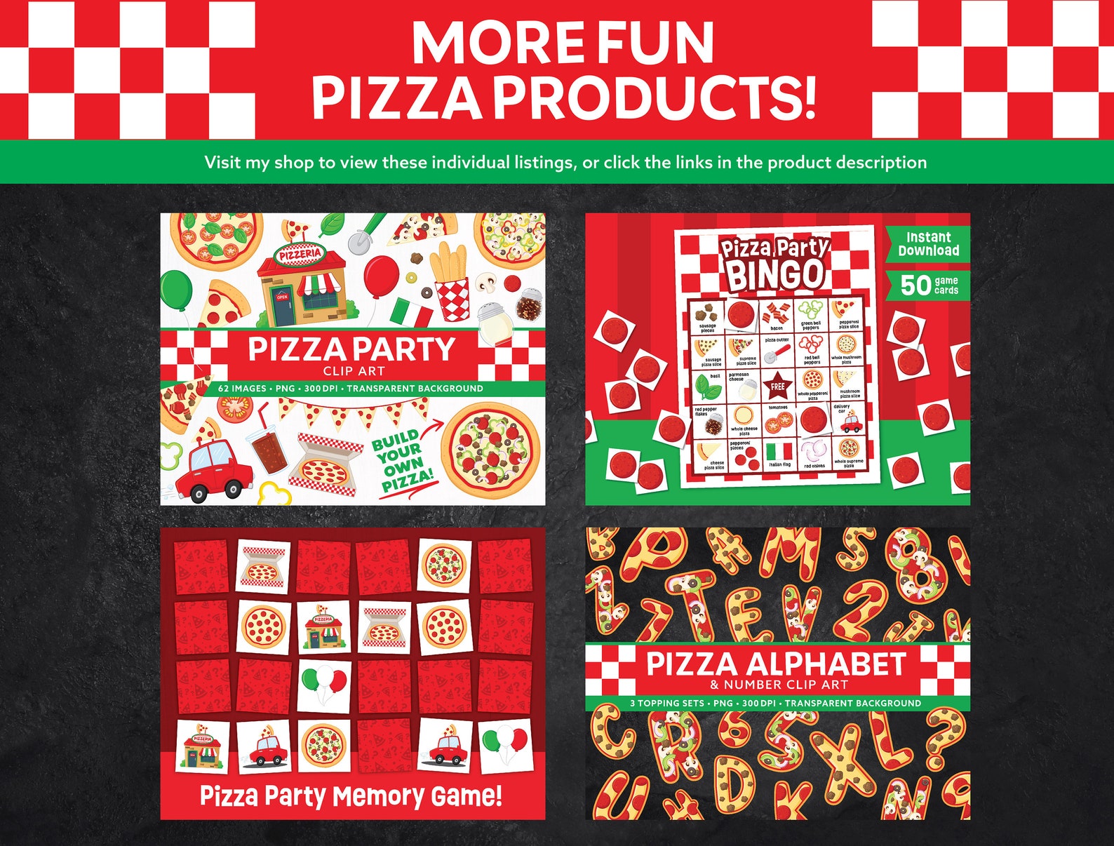 Pizza Party Activity Bundle Kids Pizza Party Printable Games Pizza ...