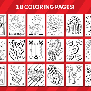 Kids Valentine's Day Activity Bundle - Valentine Party Kid Games ...