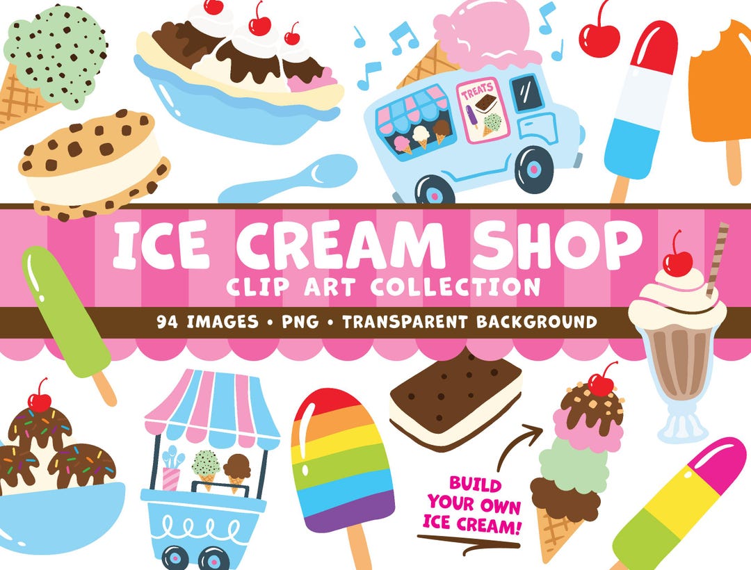 Ice Cream Clipart - Summer Treats Clip Art Set - Popsicle Clipart ...