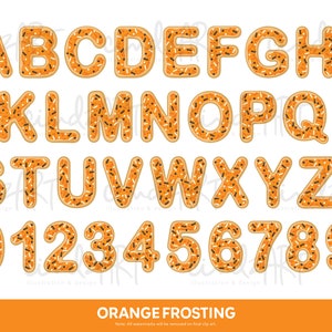 Halloween Cookie Clipart - Instant Download - Halloween Font ...