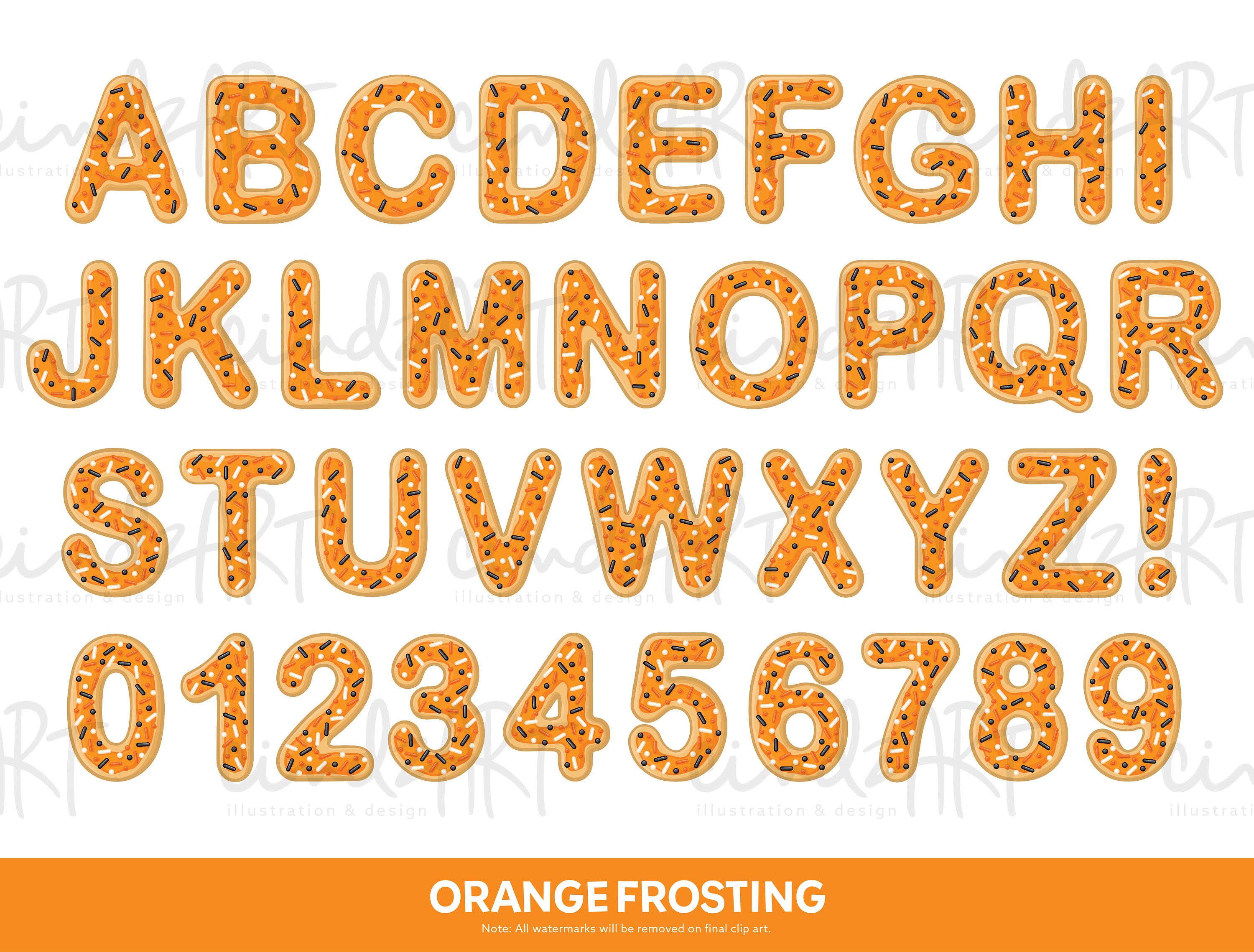 Halloween Cookie Clipart Instant Download Halloween Font Halloween ...