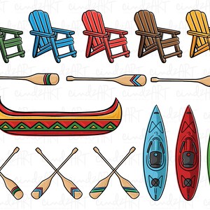 Camping Clipart Set - Cute Summer Camp Clip Art - Campground Clipart ...
