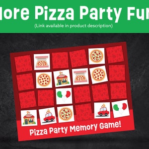 Pizza Party Bingo Game Printable - Instant Download - Pizza Birthday ...