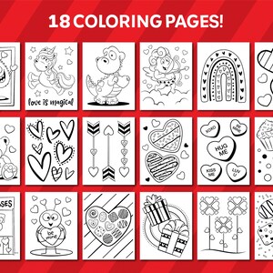 Printable Valentine's Day Activity Bundle - Valentine Party Kid Games ...