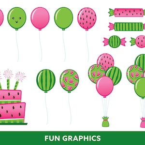Watermelon Clipart Collection - Watermelon Alphabet Numbers Symbols ...