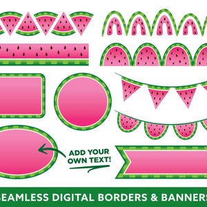 Watermelon Clipart Collection - Watermelon Alphabet Numbers Symbols ...