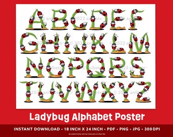 Frog Alphabet Poster 18x24 - Animal Alphabet - Frog Wall Art - Frog ...