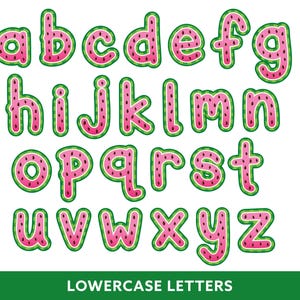 Watermelon Clipart Collection - Watermelon Alphabet Numbers Symbols ...