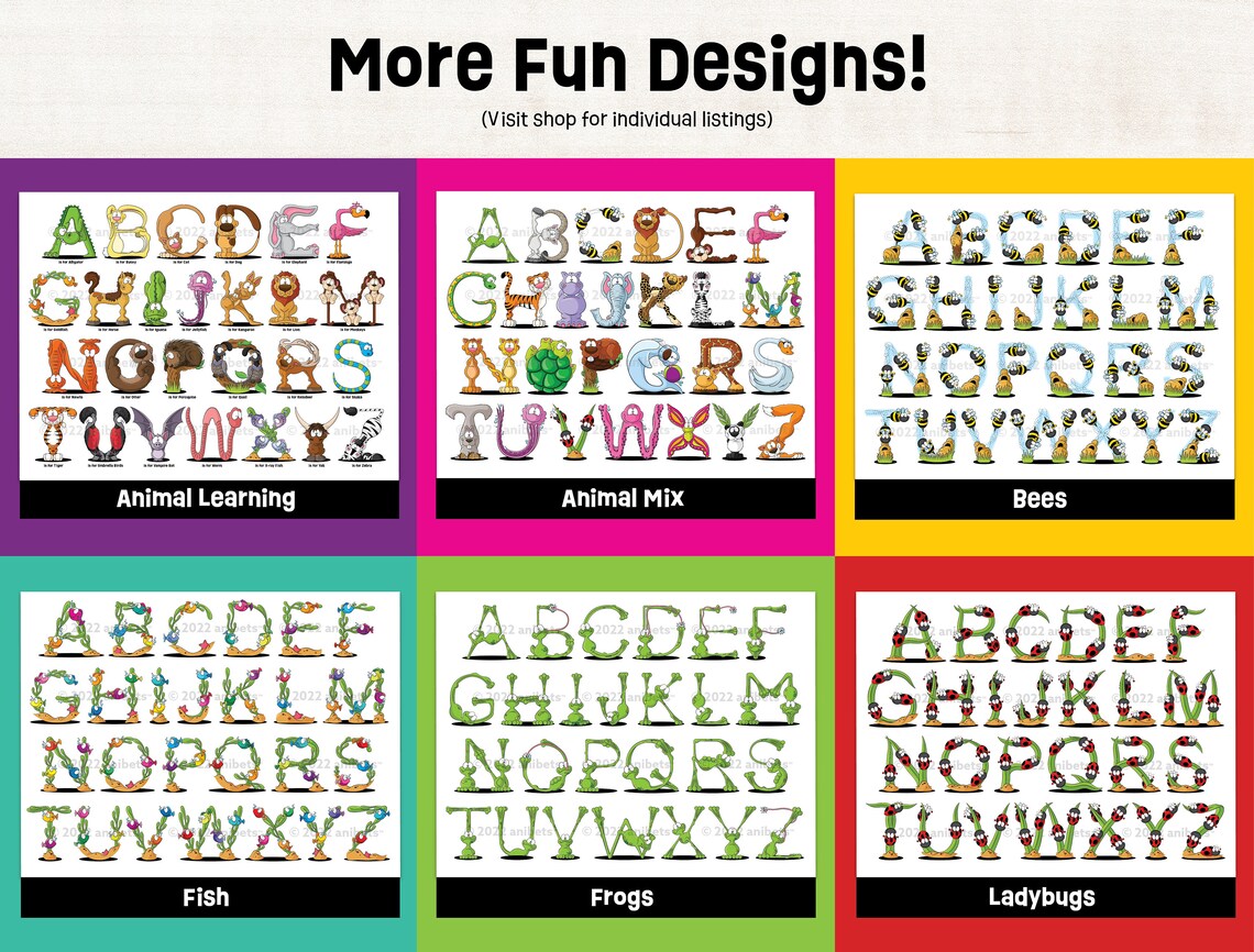 Snake Alphabet Poster 18x24 - Snake Alphabet - ABC Snake Wall Art ...