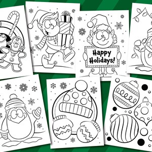 Christmas Coloring Pages - Kids Holiday Coloring - Toddler Coloring ...
