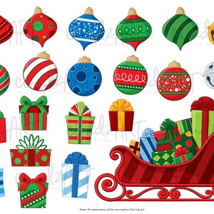 Cute Christmas Clip Art - Commercial Use - Christmas Clipart Bundle ...