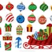 Cute Christmas Clip Art Commercial Use Christmas Clipart Bundle Holiday ...