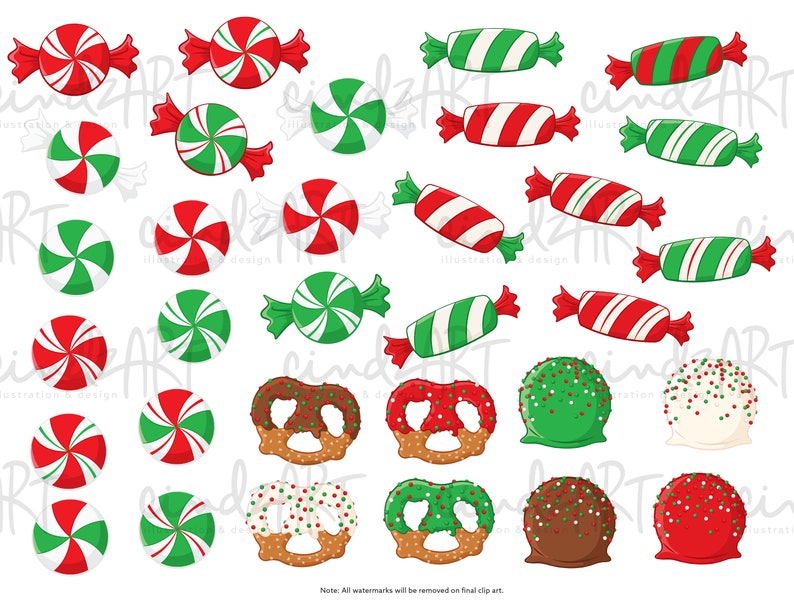 Cute Christmas Clip Art Commercial Use Christmas Clipart - Etsy