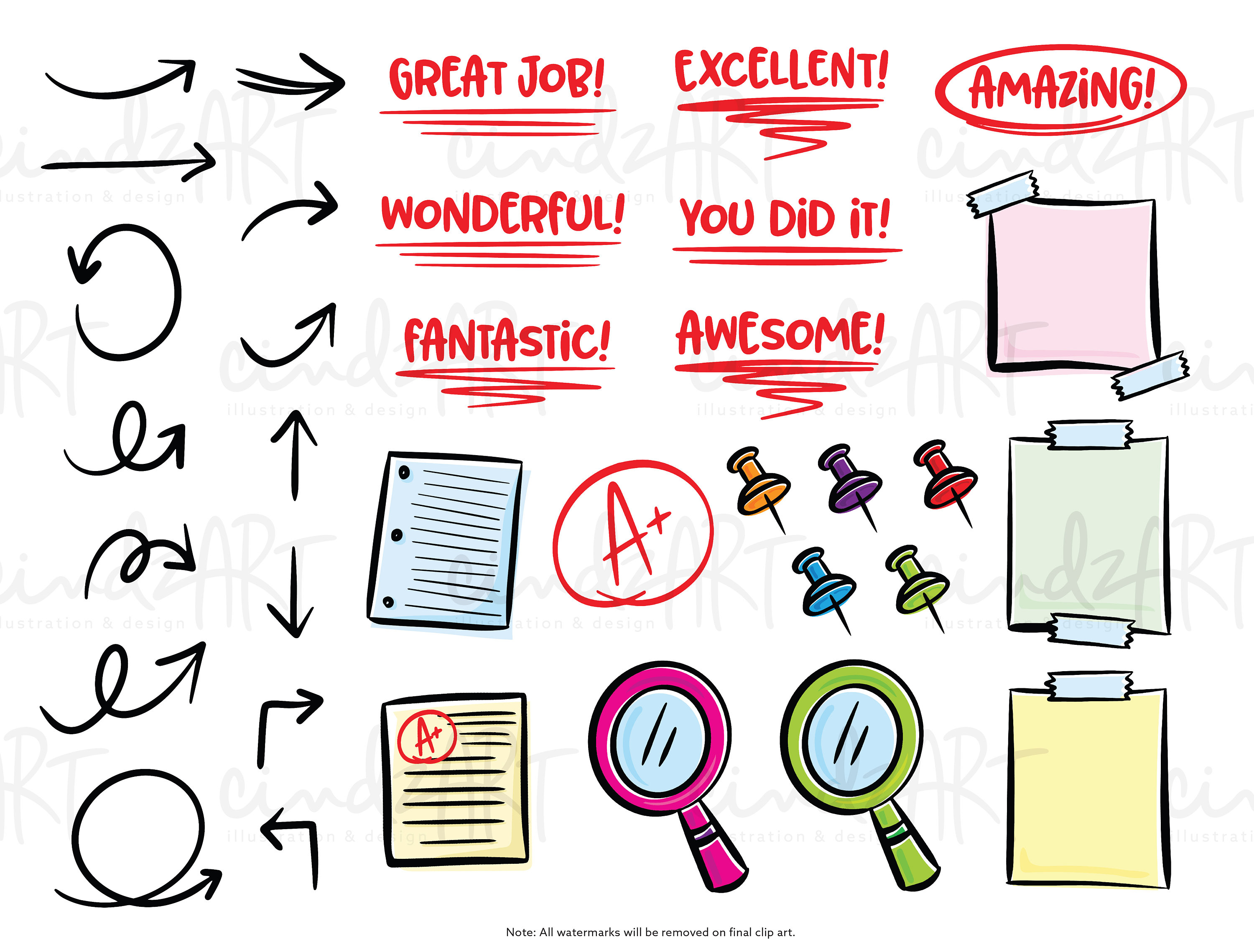 Back to School Classroom Clipart - Digital Download - Cute Teacher ...
