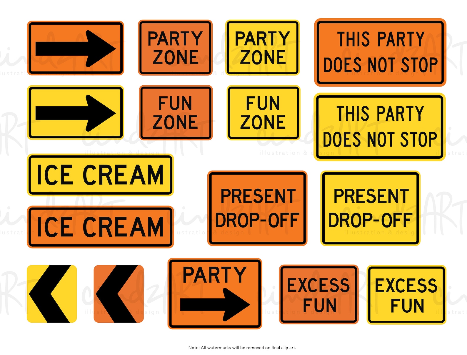 Birthday Road Sign Clipart Construction Sign Birthday Decor Road Sign ...