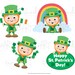 Leprechaun Clipart - Cute St. Patricks Day Clipart - Lucky Leprechaun ...