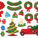 Cute Christmas Clip Art Commercial Use Christmas Clipart Bundle Holiday ...