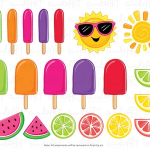 Summer Beach Clipart - Pool Party Clip Art - Beach Party Clipart - Cute ...