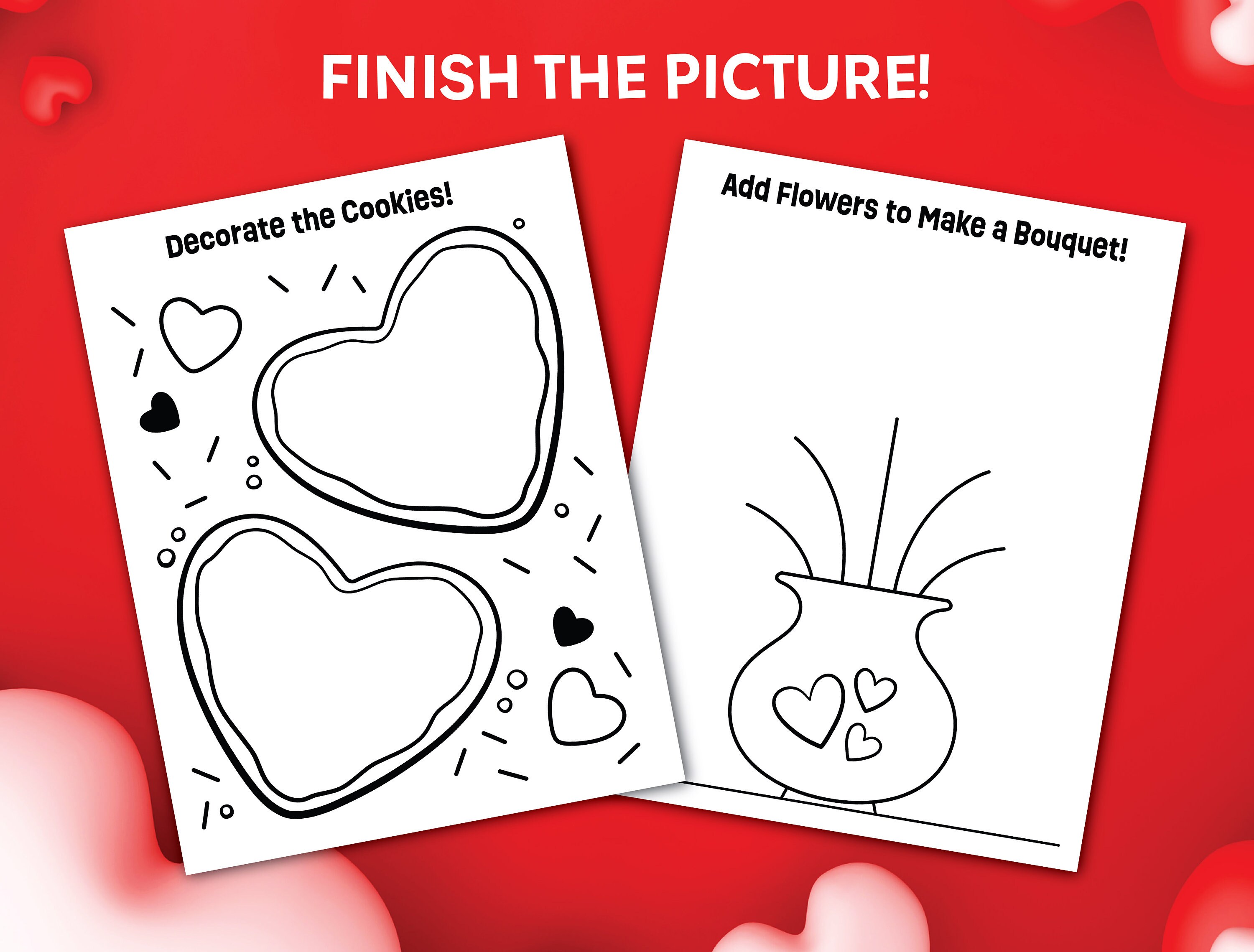Kids Valentine's Day Activity Bundle - Valentine Party Kid Games ...