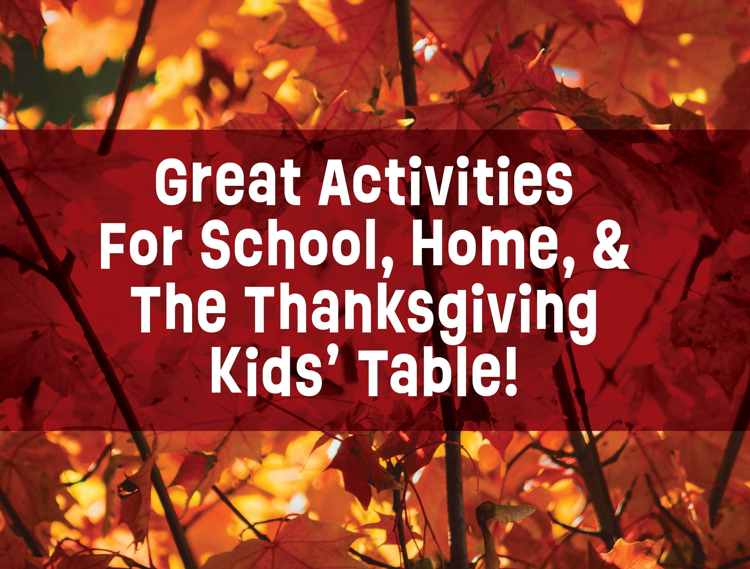 Kids Thanksgiving Activity Set Instant Download Thanksgiving Printables ...