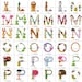 Animal Letter Printables - Animal Alphabet - Cute Animal Letters ...