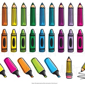 Back to School Classroom Clipart - Digital Download - Cute Teacher ...