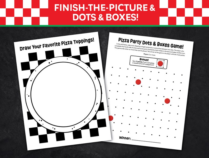 Pizza Party Activity Bundle Kids Pizza Party Printable Games Pizza ...