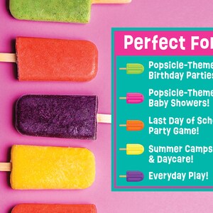 Popsicle Match Game - Instant Download - Summer Pool Party Printable ...