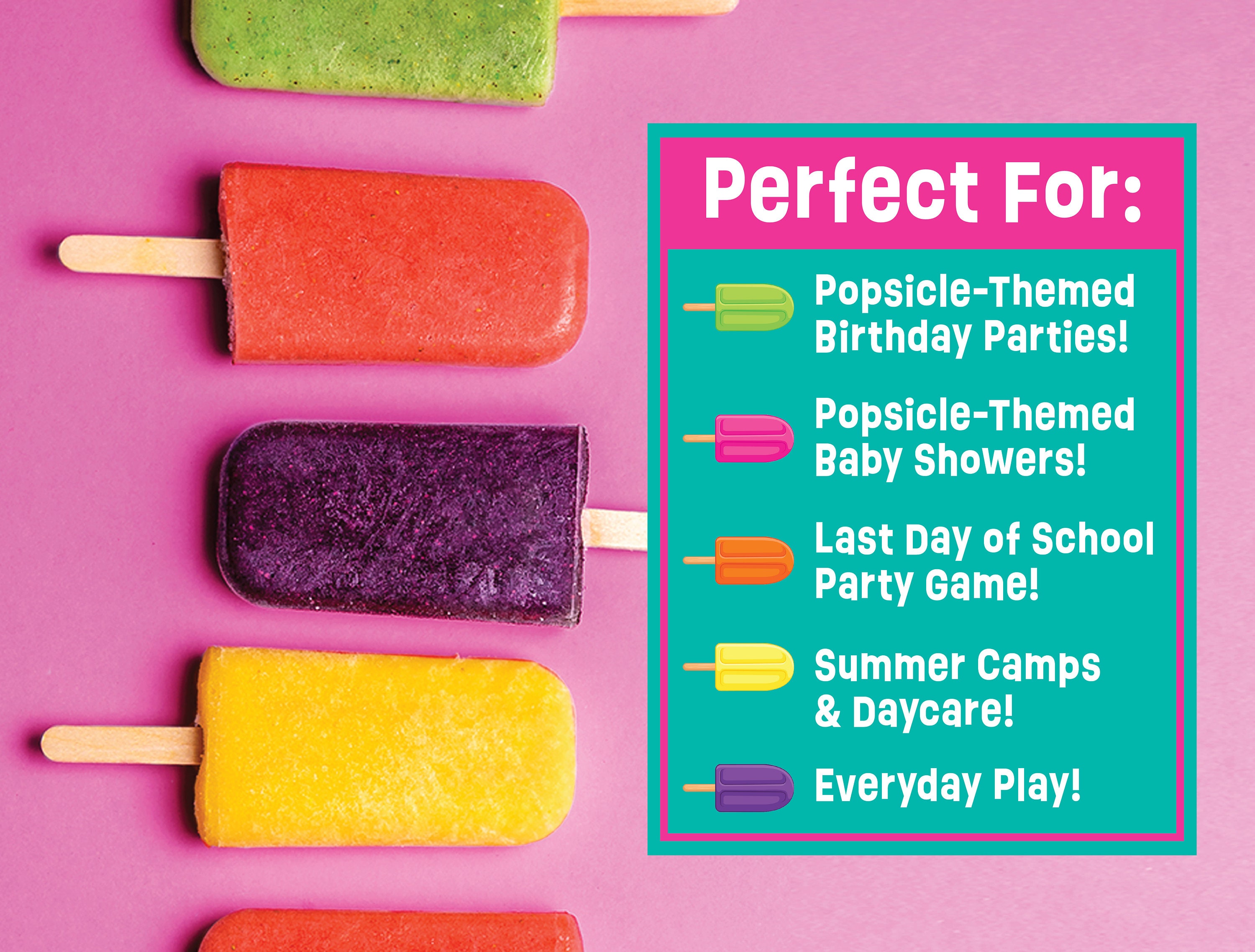 Popsicle Match Game - Instant Download - Summer Pool Party Printable ...