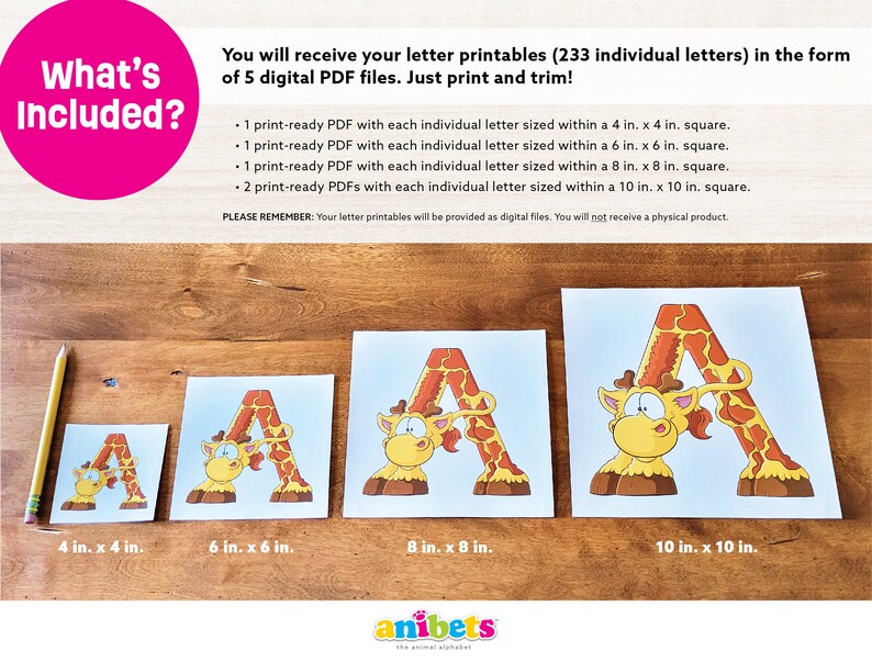 Animal Letter Printables Animal Alphabet Animal Alphabet - Etsy